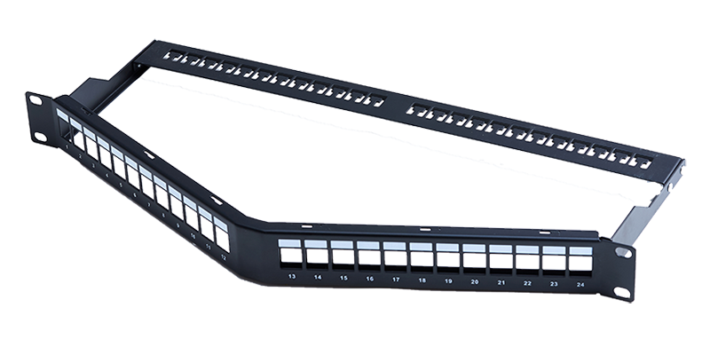 1U 24 Ports Angled Blank Patch Panel | CTK Contact